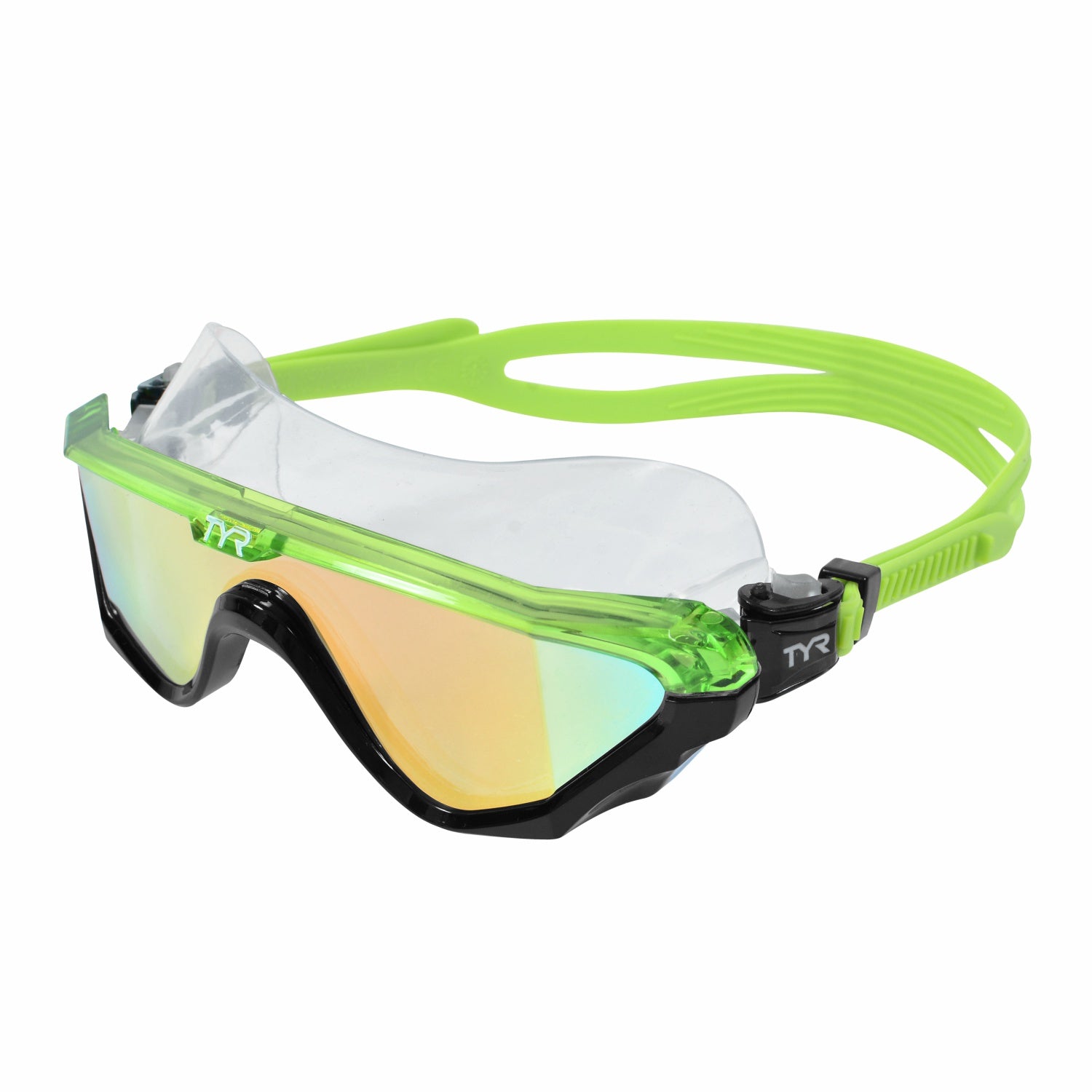 TYR Mirrored Adult Torrent Swim Mask - Rainbow/Black – Achivr
