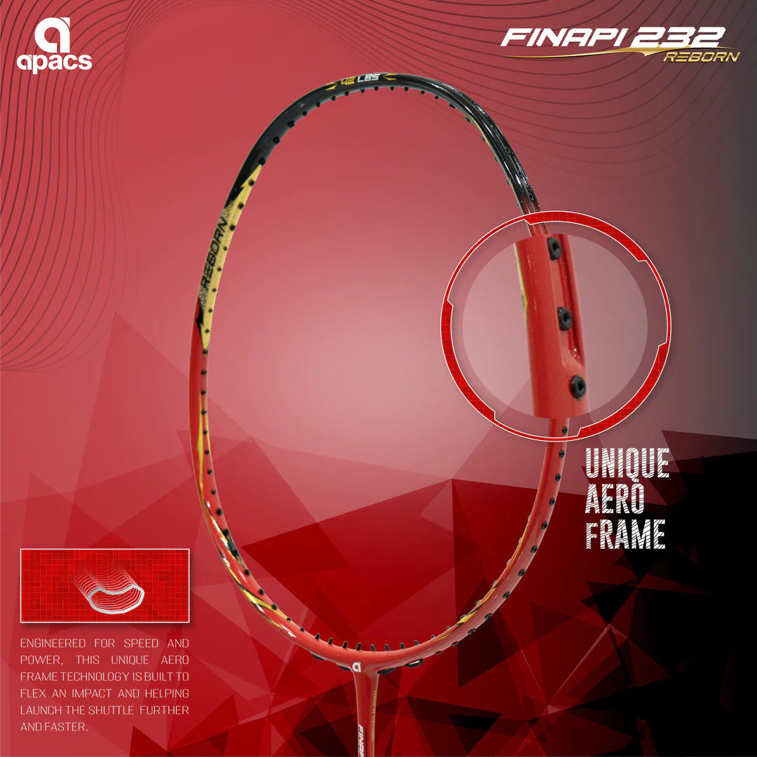 Apacs Finapi 232 Reborn Badminton Racket (Unstrung) – Achivr